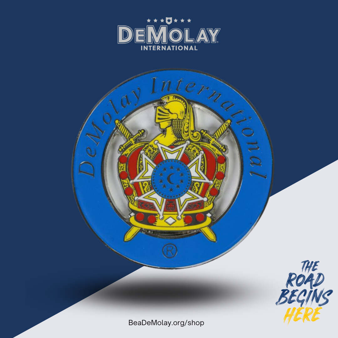 Metal Car Emblem Decal - DeMolay International