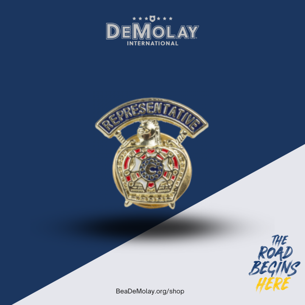 Representative DeMolay (RD) Lapel Pin - DeMolay International