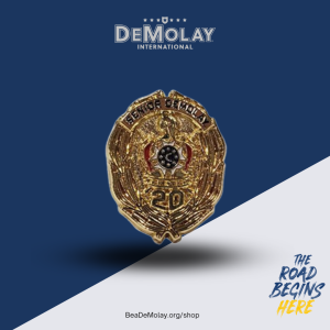 Past Master Councilor (PMC) Lapel Pin - Sunburst - DeMolay International