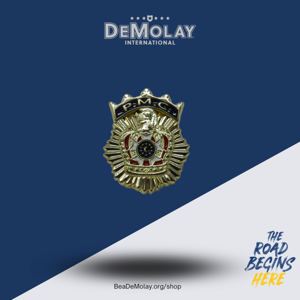 Past Master Councilor (PMC) Lapel Pin - Sunburst - DeMolay International